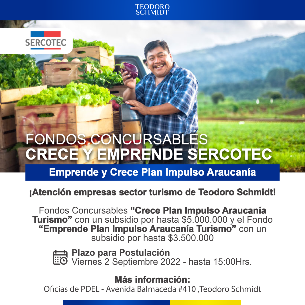 FONDOS CONCURSABLES CRECE Y EMPRENDE SERCOTEC - 𝗠𝗨𝗡𝗜𝗧𝗘𝗢𝗗𝗢𝗥𝗢