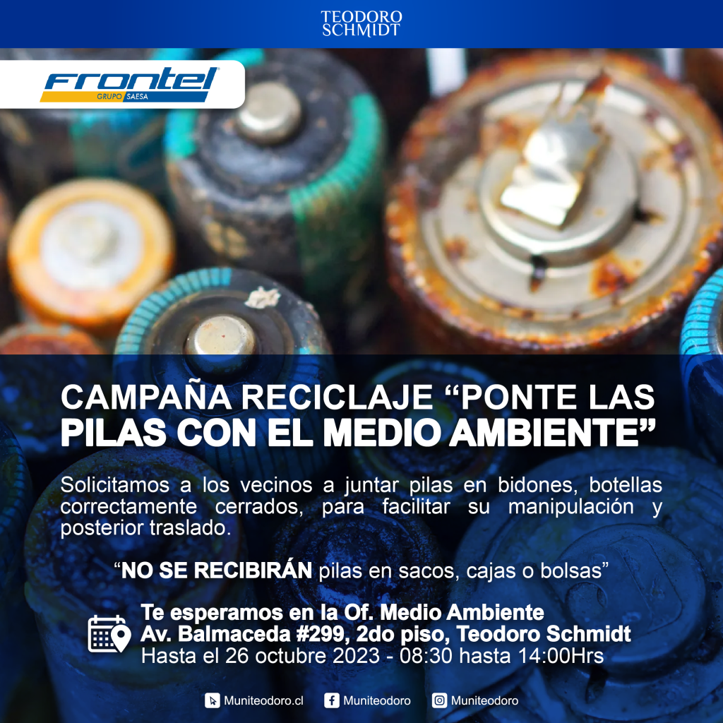 CampaÑa Reciclaje “ponte Las Pilas Con El Medio Ambiente” ♻️🪫 𝗠𝗨𝗡𝗜𝗧𝗘𝗢𝗗𝗢𝗥𝗢