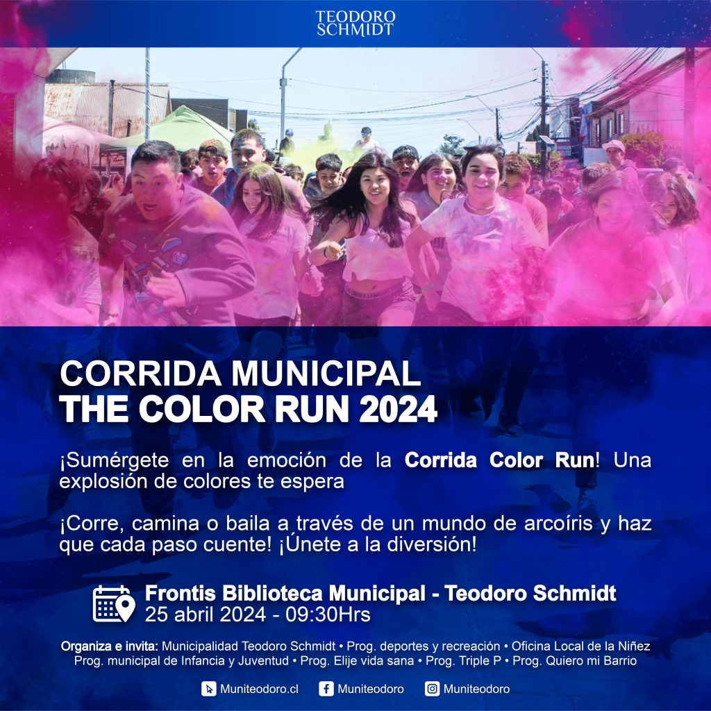 CORRIDA MUNICIPAL THE COLOR RUN 2024 - 𝗠𝗨𝗡𝗜𝗧𝗘𝗢𝗗𝗢𝗥𝗢