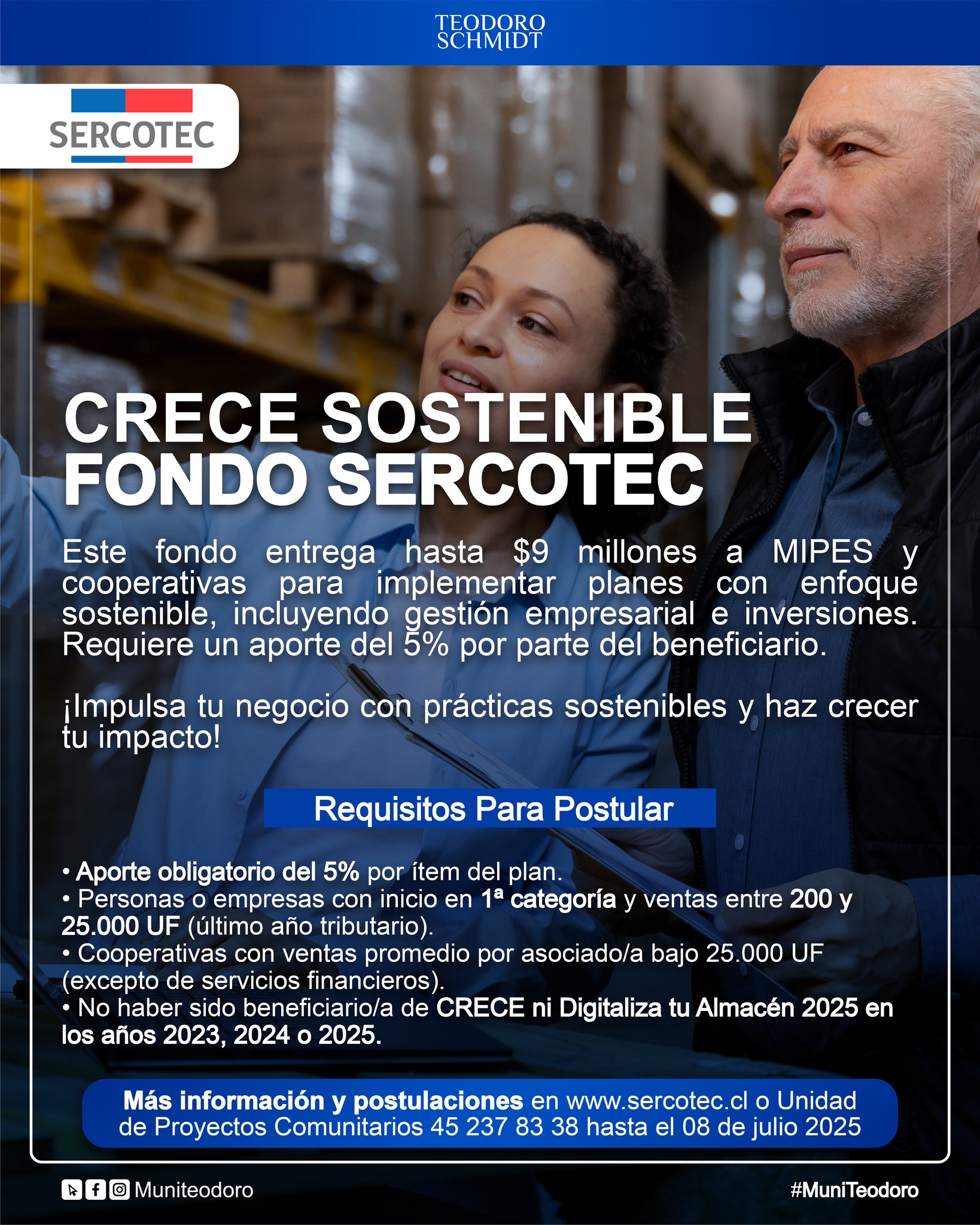 CRECE SOSTENIBLE FONDO SERCOTEC - 𝗠𝗨𝗡𝗜𝗧𝗘𝗢𝗗𝗢𝗥𝗢